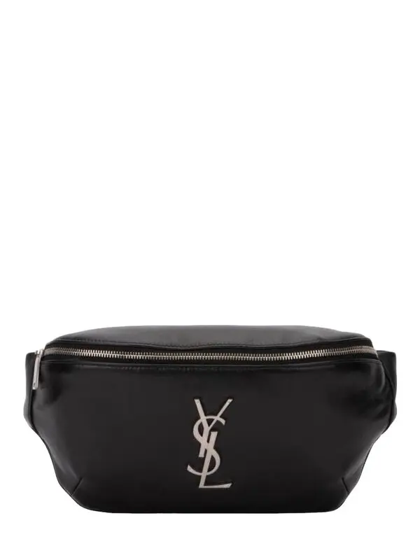 Saint Laurent Cassandre Belt Bag - Black