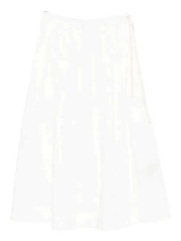 Soeur High-waisted Midi Skirt - White