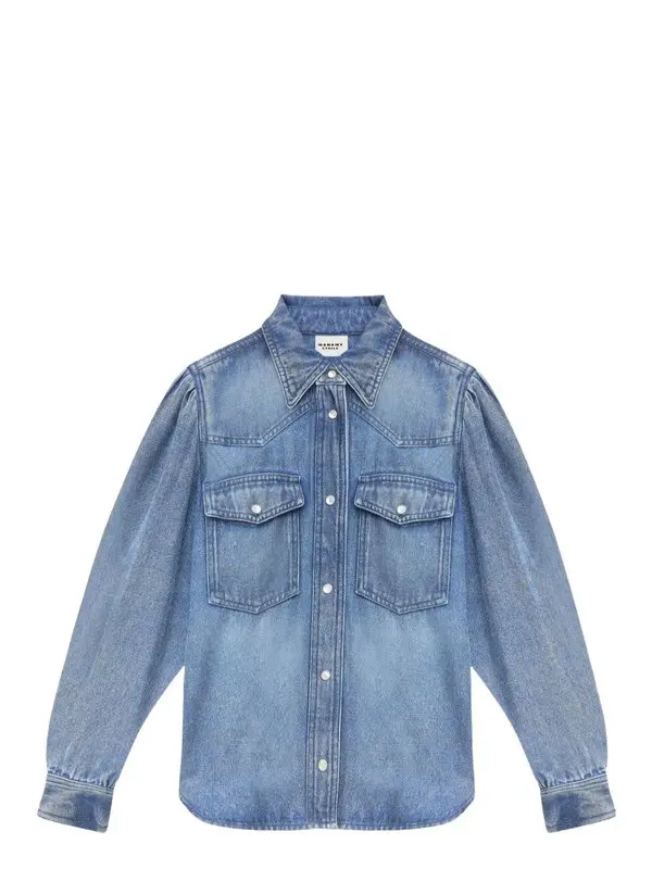 Isabel Marant Étoile Tahisia Chambray Shirt - Blue
