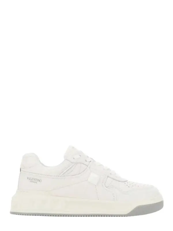 Valentino Garavani One Stud Low-top Lace-up Sneakers - White