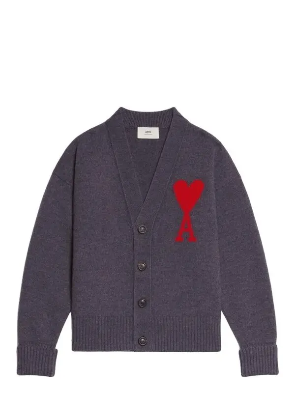 Ami De Coeur Knitted Cardigan - Black