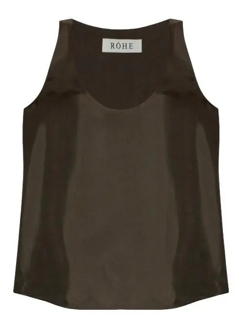RÓHE Rohe Scoop-neck Sleeveless Top - Black