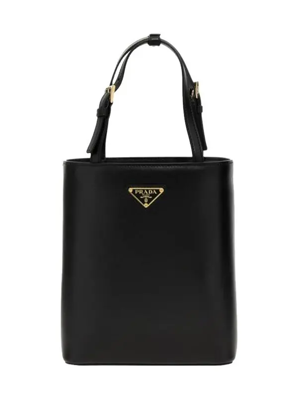 Prada Logo Shoulder Bag - Black