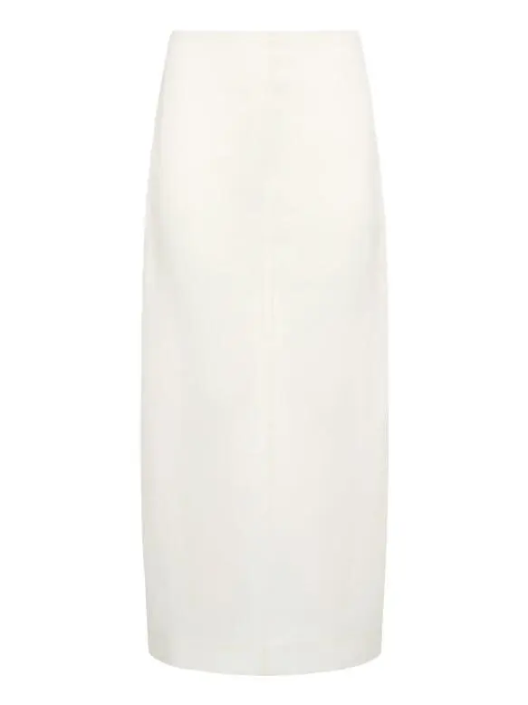 Khaite Lalisa Compact Organza Midi Skirt - White