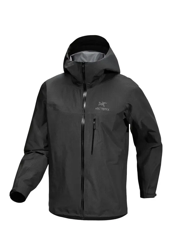 Arc'teryx Textured Zip Hooded Jacket - Black