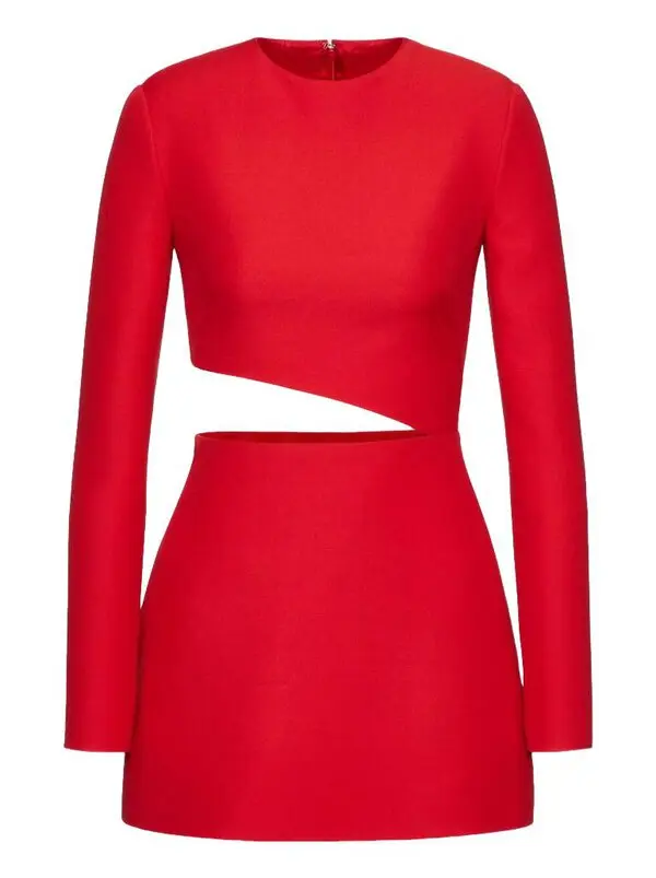 Valentino Garavani Crepe Couture Short Dress - Red