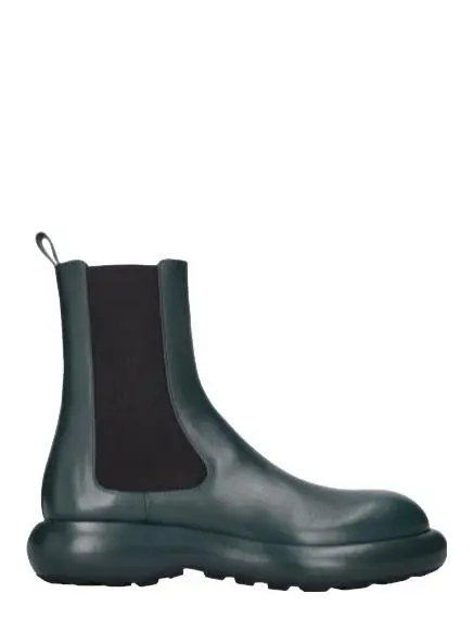 JIL SANDER Rear Pull-ring Ankle Boots - Green