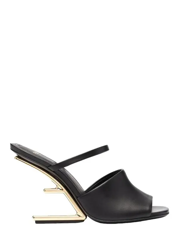 Fendi Sculptural Heel Sandals - Black