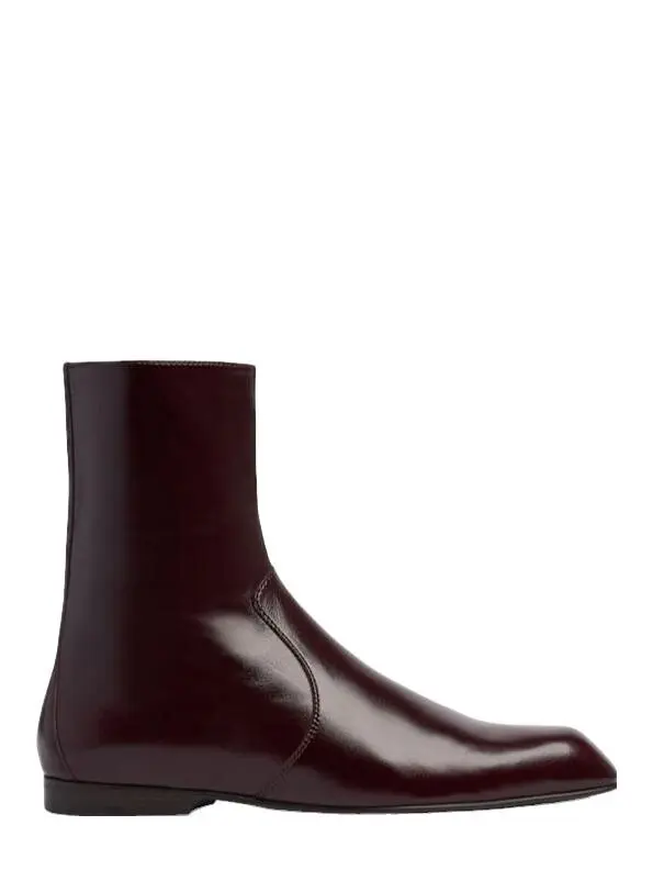 Khaite 85mm Nevada Stretch Leather Ankle Boots - Black