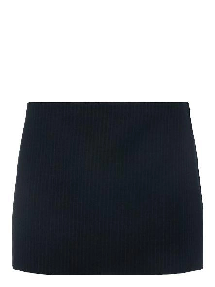 Khaite Jett Virgin Wool Blend Mini Skirt - Black
