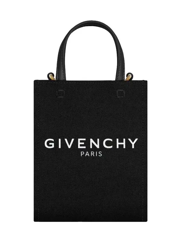 Givenchy Logo Printed Mini Tote Bag - Black