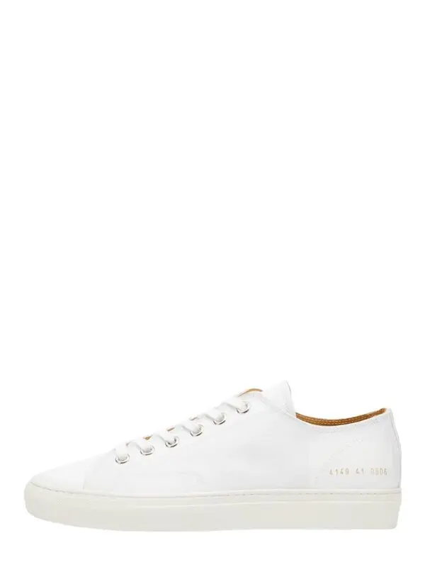COMMON PROJECTS Low-cut Casual Sneakers With Gold Logo Detailing - White
