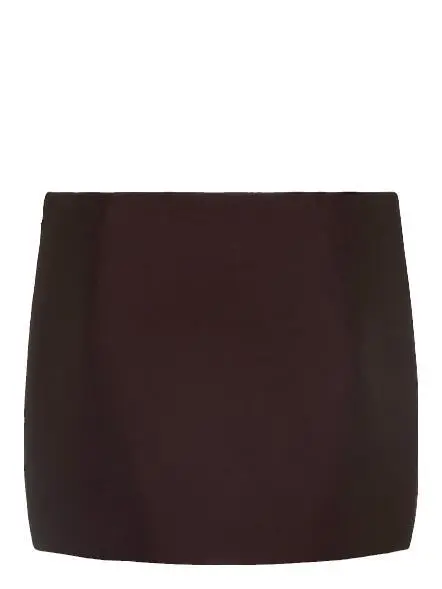 Khaite Jett Wool Blend Mini Skirt - Black