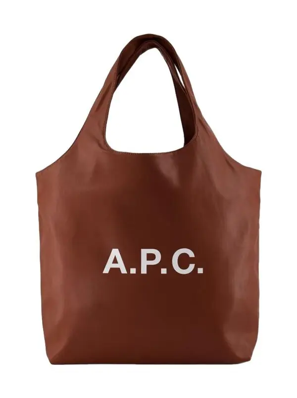 A.p.c. Logo Tote - Brown