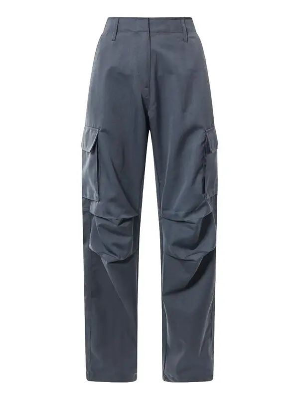 Coperni High Waist Wide-leg Cargo Trousers - Black