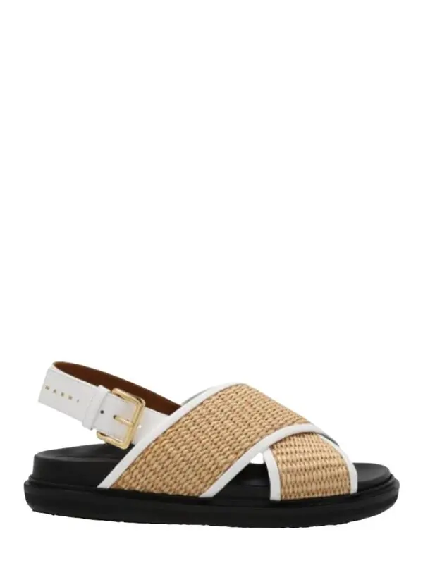 Marni Fussbett Cross-strap Sandals - Black