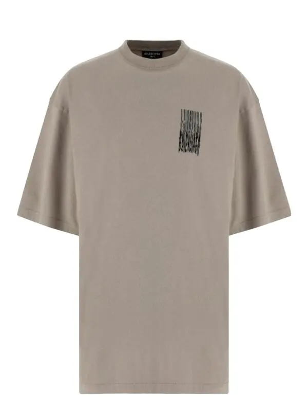 Balenciaga Printed Casual T-shirt - Gray