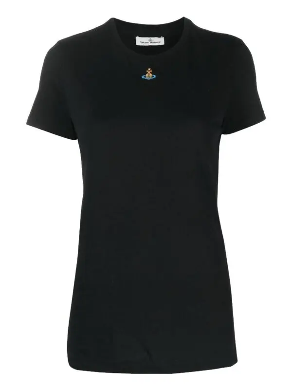 VIVIENNE WESTWOOD Short-sleeved T-shirt With Round Neck - Black