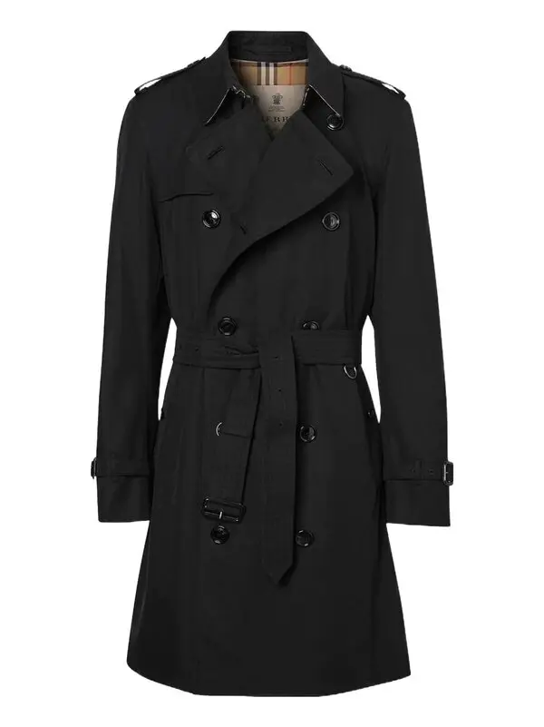 Burberry Chelsea Heritage Mid-length Trench Coat - Black