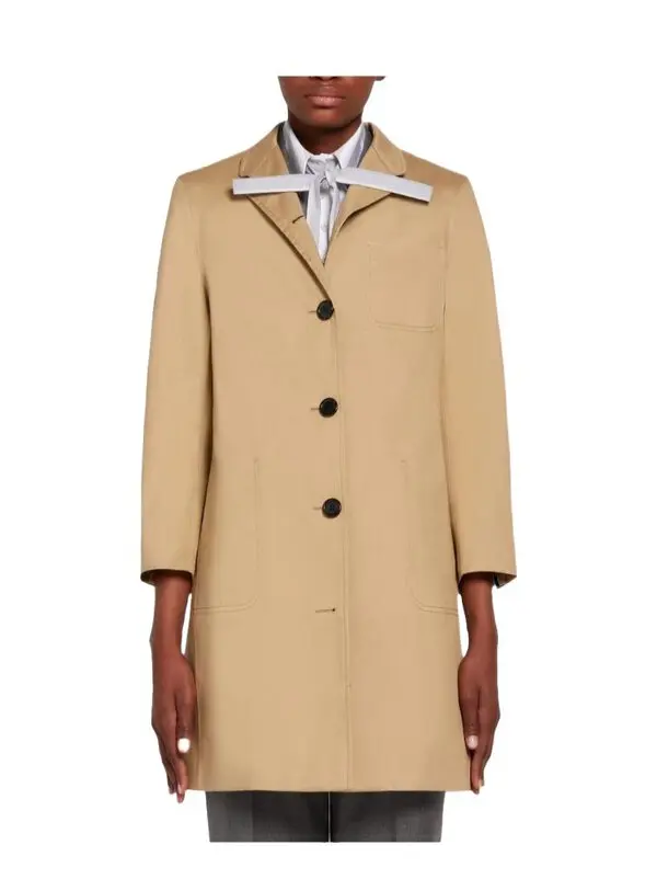 Thom Browne Single-breasted Midi Coat - Nude
