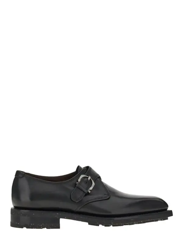FERRAGAMO Monk Strap Shoes - Black