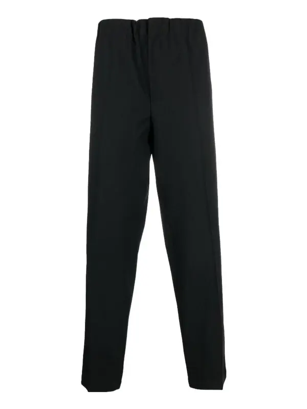 JIL SANDER Pleated Straight-leg Tailored Trousers - Black