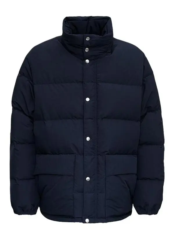 JIL SANDER Quilted Down Coat - Black
