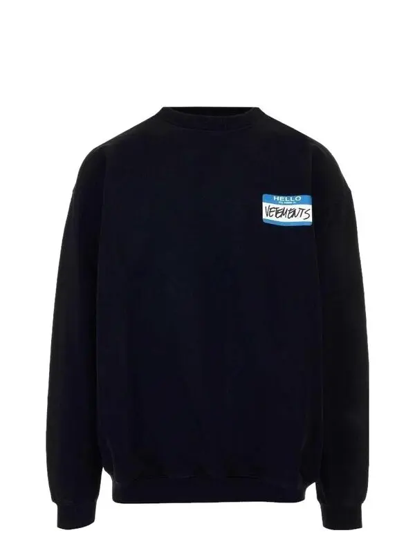 Vetements Logo-print Sweatshirt - Black