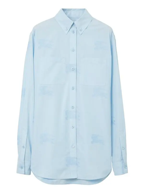 Burberry Ekd Cotton Oversized Shirt - No