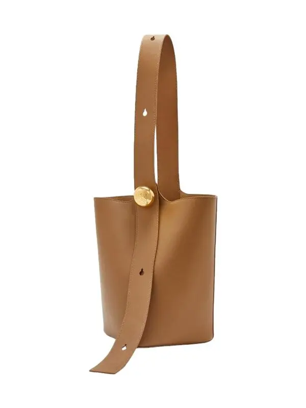 Loewe Medium Pebble Bucket Bag - Brown