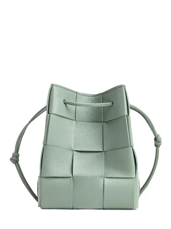 Bottega Veneta Cassette Small Shoulder Bag - Gray