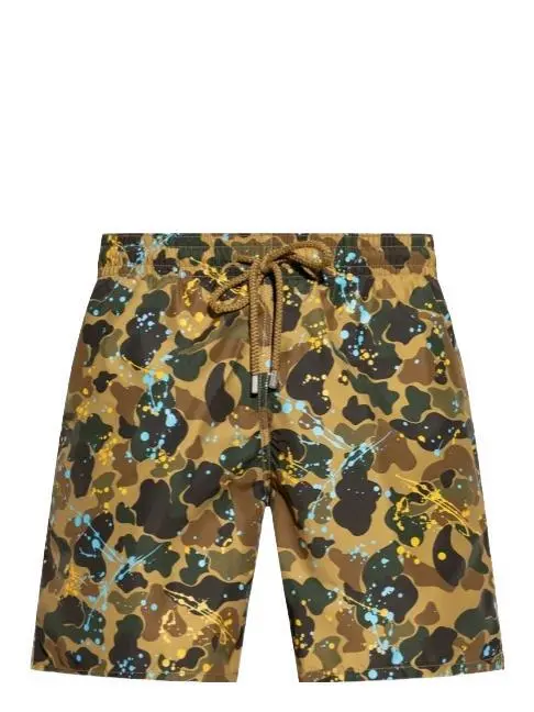 Palm Angels X Vilebrequin Graphic Printed Swim Shorts - Multi-color