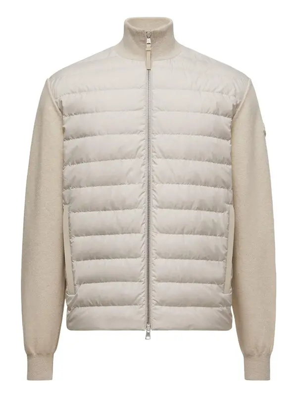 Moncler Padded Zip-up Cardigan - White