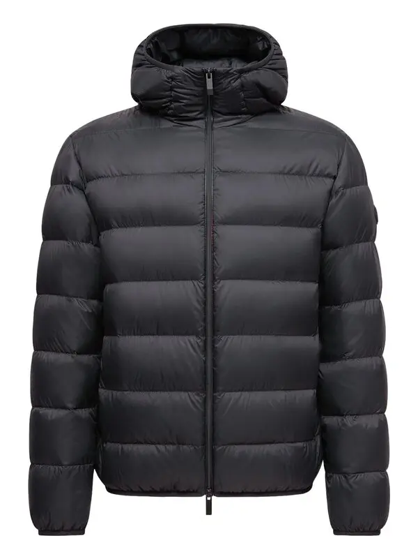 Moncler Erdon Zip-up Short Padded Jacket - Black