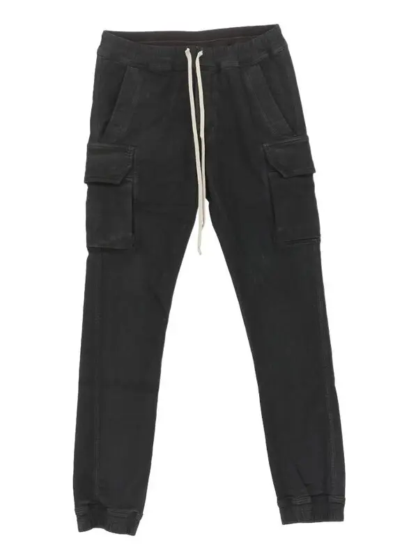 Rick Owens Edfu Mastodon Slim Cargo Trousers - Black