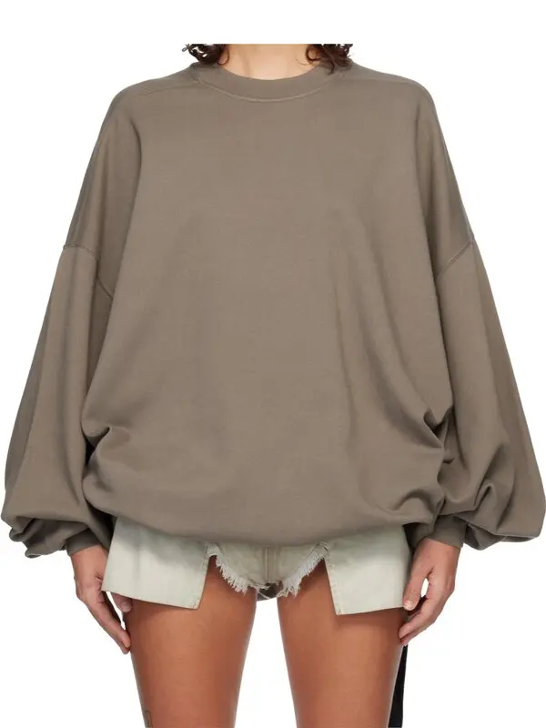 Rick Owens Crew Neck Sweatshirt - Dark Gray