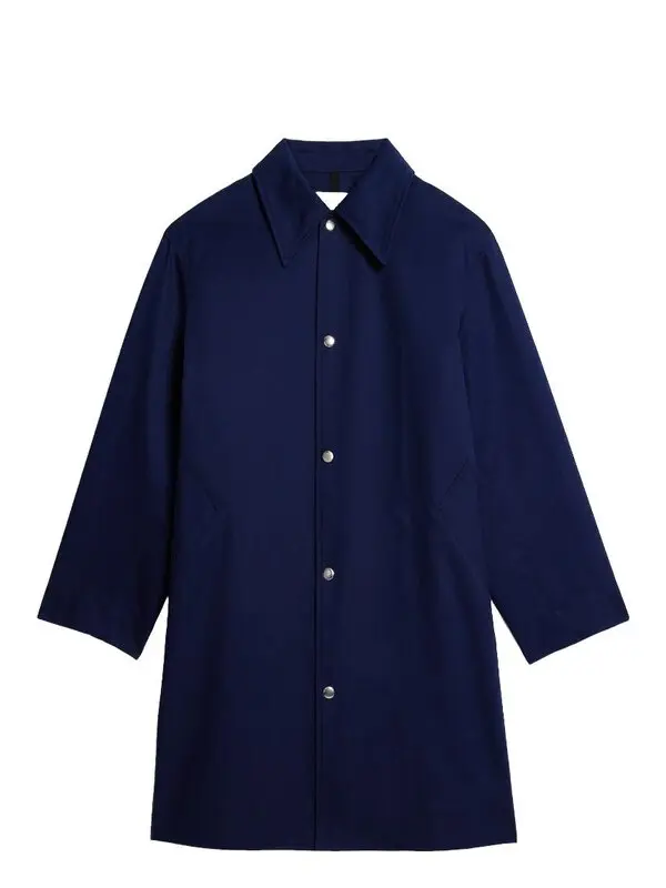 Ami Press-stud Shirt Coat - Black