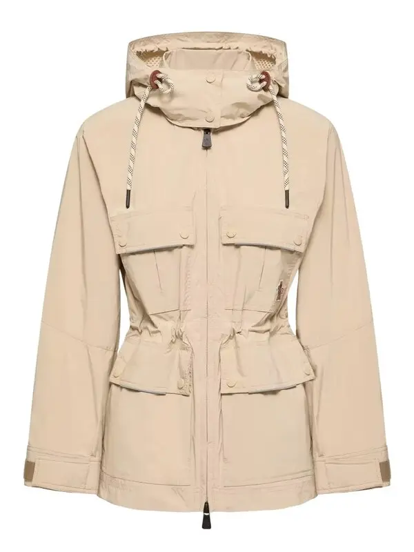 Moncler Lerozel Hooded Field Jacket - Beige