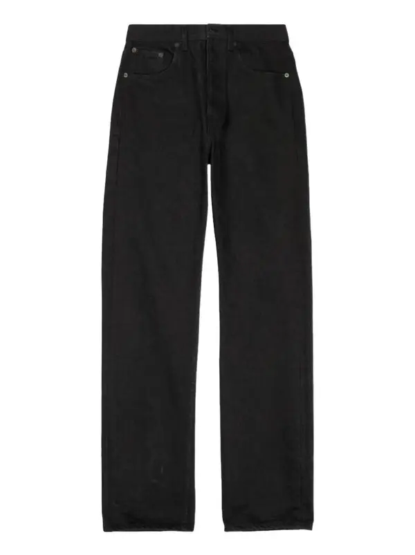 Balenciaga Straight Leg Jeans - Black
