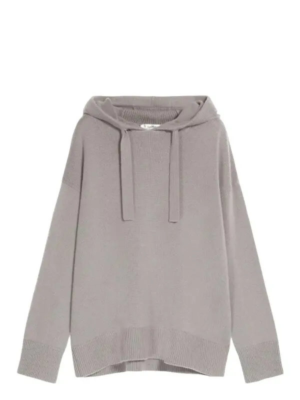 Max Mara Parma Hooded Sweater - Gray