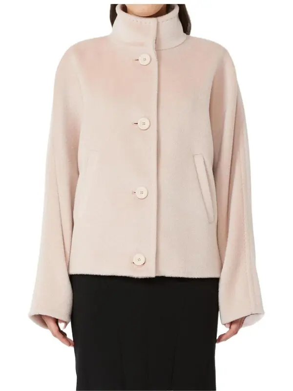 Max Mara Button-up Coat - Nude