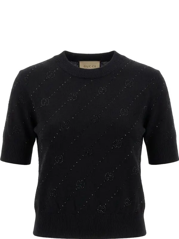 Gucci Interlocking G Crewneck Jumper - Black
