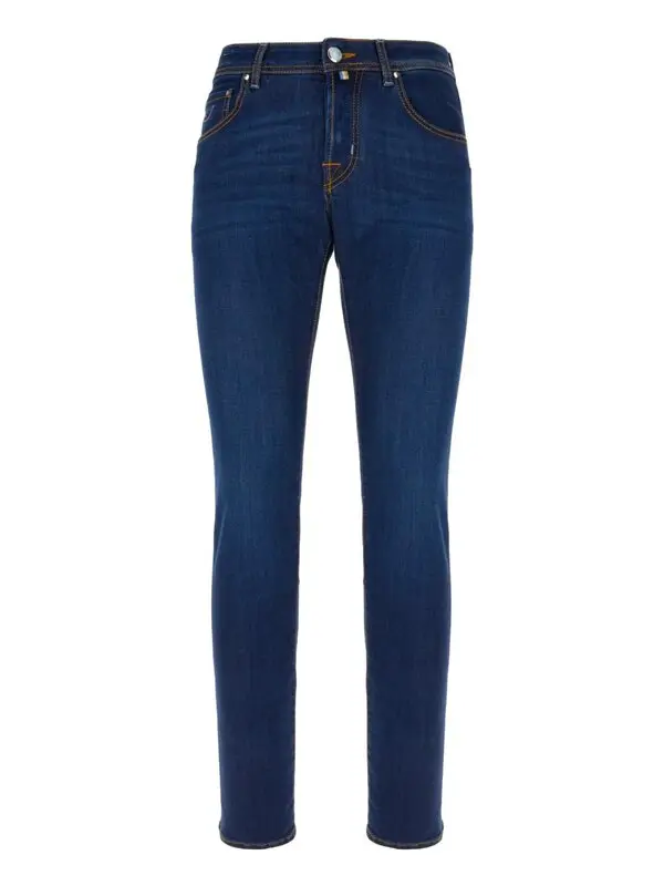 Jacob Cohen Logo-patch Jeans - Blue