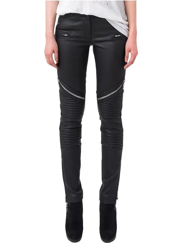 Givenchy Zippered Pleated Casual Pants - Black