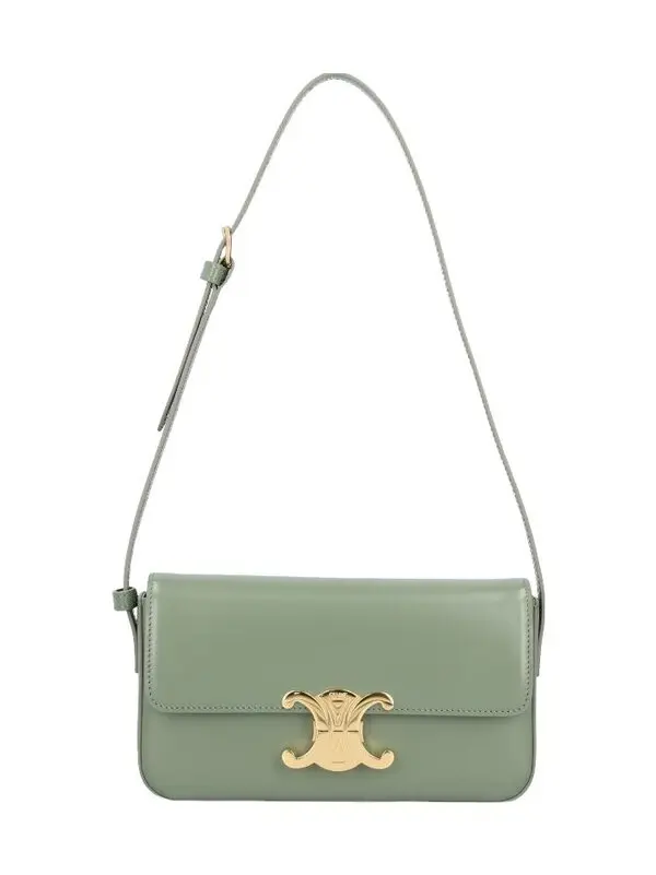 Celine Triomphe Shoulder Bag - Green