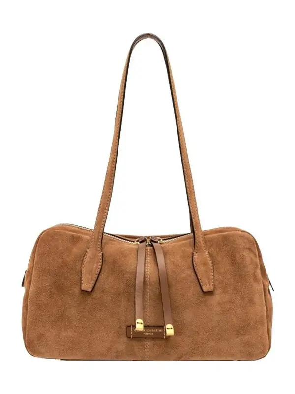 GIANNI CHIARINI Aryna Suede Shoulder Bag - Brown
