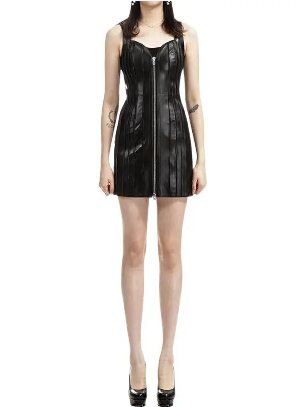 Givenchy Sleeveless Zipper Dress - Black