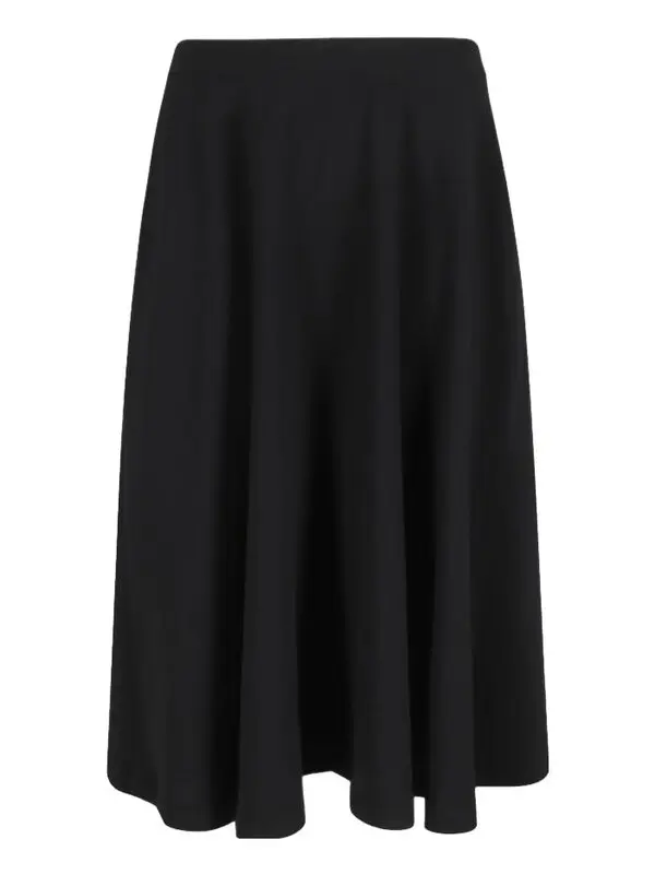 Filippa K Flared Skirt With Zip Closure - Black
