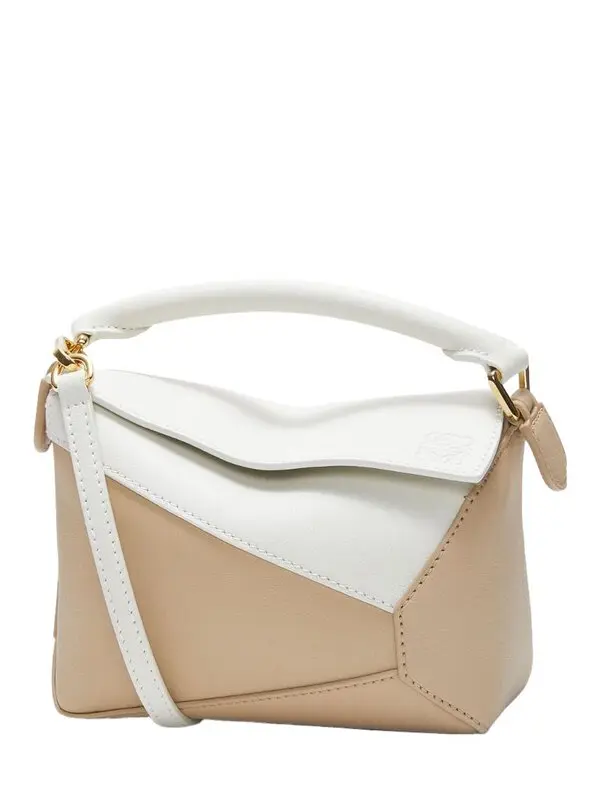 Loewe Anagram Embossed Mini Puzzle Bag - Nude