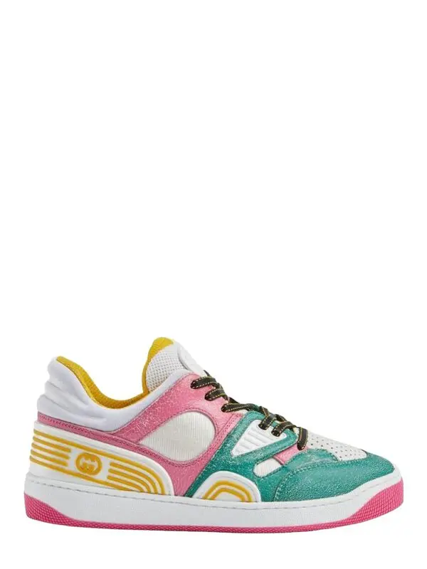 Gucci Multi-color Leather Basket Low-top Sneakers - Multicolor